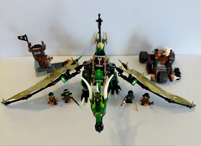 Ninjago - Green NRG Dragon #70593 100% Complete w/ Instructions, No Box ...