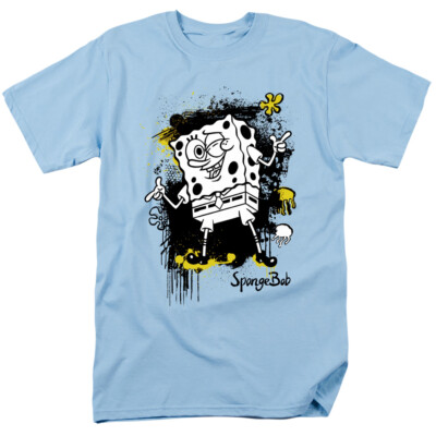 SpongeBob SquarePants - Ink Splatter - Adult Men T-Shirt | eBay
