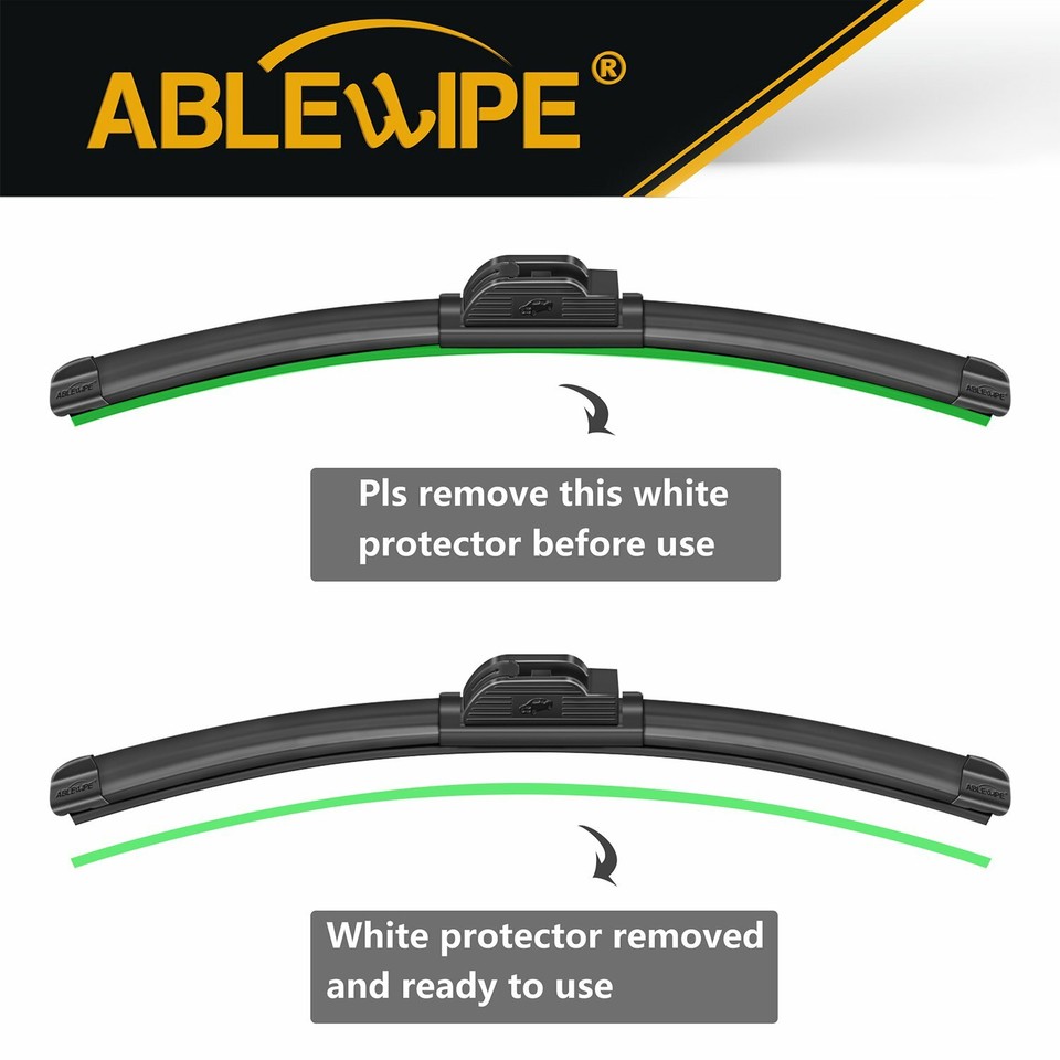 ABLEWIPE 26"+24" Windshield Wiper Blades Window Fit For Buick Verano ...