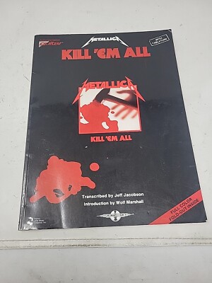 Metallica Kill Em All Guitar Tab Music Book & Poster Cherry Lane Music ...