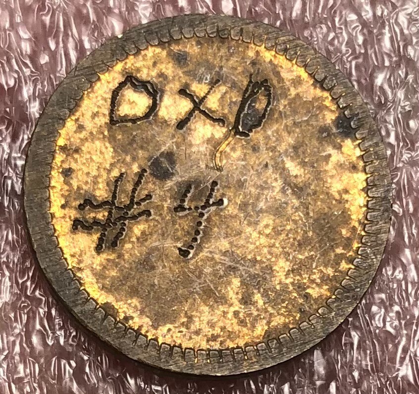 Vintage General Telephone Company Co Ltd Test Coin Token Unique Brass ...