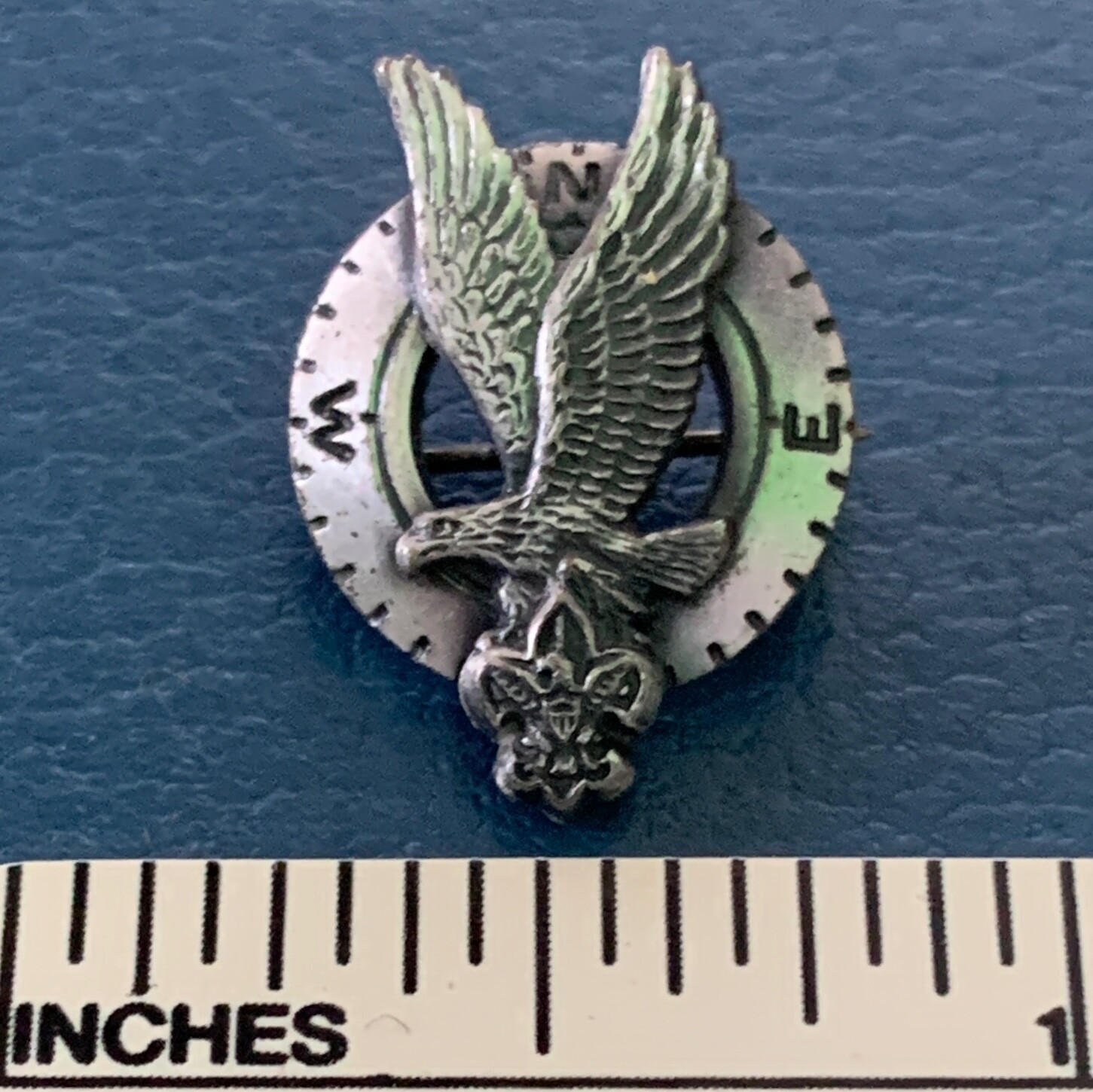 Vintage EXPLORER SILVER AWARD Boy Scouts of America Award PIN BSA Badge ...