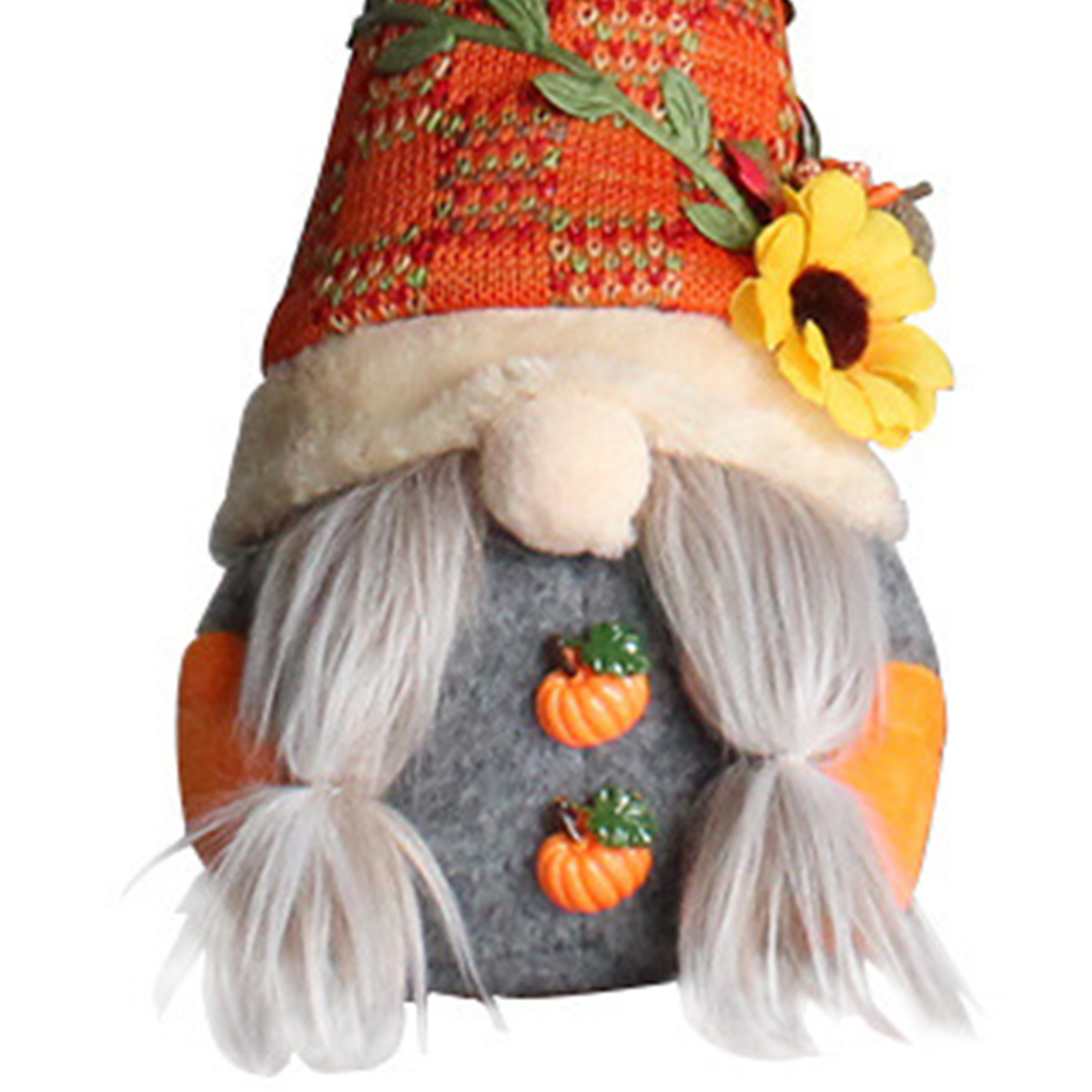 Dwarf Doll Eco-friendly Portable Pumpkin Ornament Gnome Faceless Plush ...