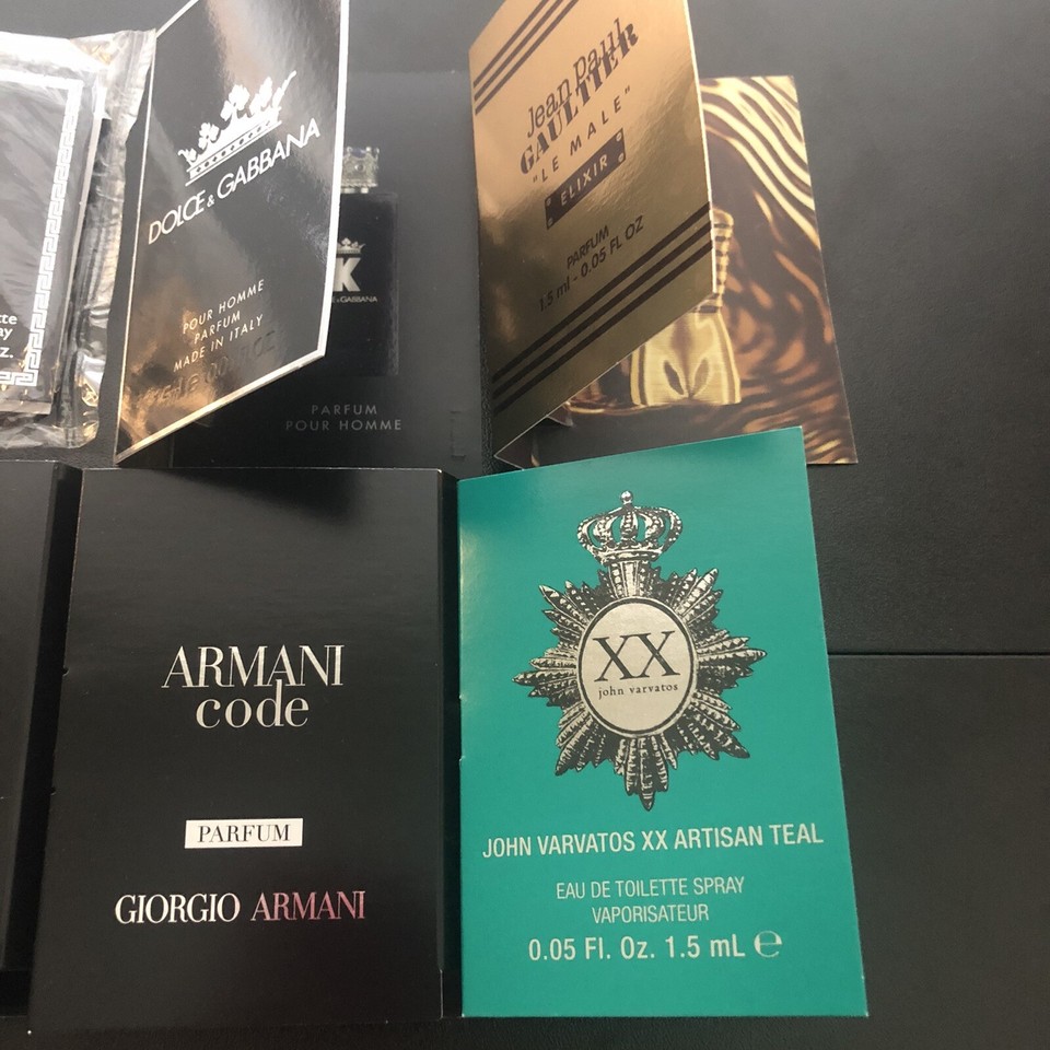 Men's Cologne Perfume Sample Vial Set - Lot x 10 Designer Perfume ...