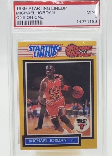 1989 STARTING LINEUP MICHAEL JORDAN ONE ON ONE STARTING LINEUP CARD ...
