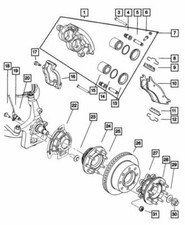 Genuine Mopar Brake Hub and Bearing 68429527AA for sale online | eBay