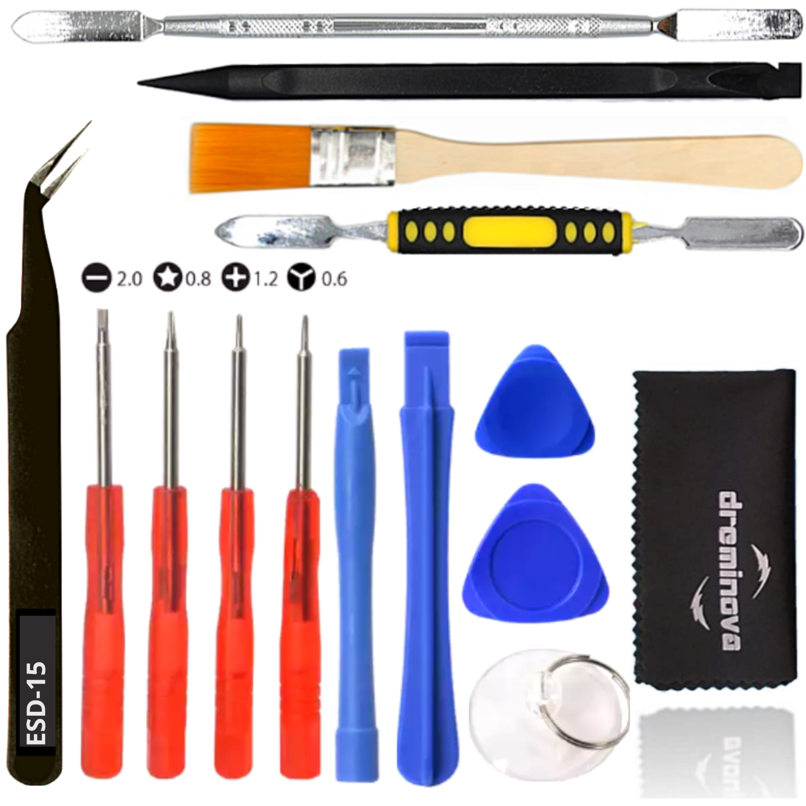 15 in 1 Repair Tool Pry Kit Screwdriver Set for iPhone Laptop Computer ...