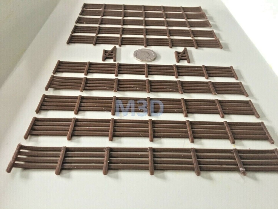 Scenery 1:76 OO gauge FENCING & 2 GATES -10 PACK- UK Model Railway ...