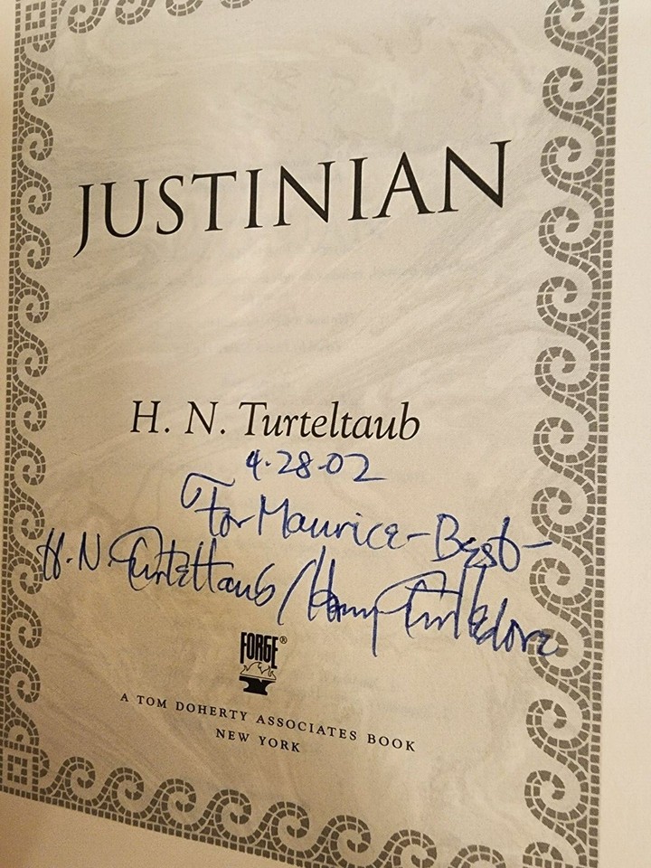 Justinian by H. N. Turteltaub (1998, Hardcover) Signed 1st Edition Book ...
