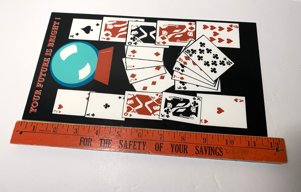 VINTAGE FORTUNE TELLER COIN OP MARQUEE SIGN PANEL COIN OPERATED ARCADE ...