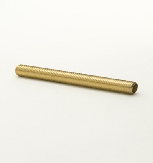 M10 x 75mm Brass Thread Hollow Threaded Rod Tube For Bulb Lamp Holders ...