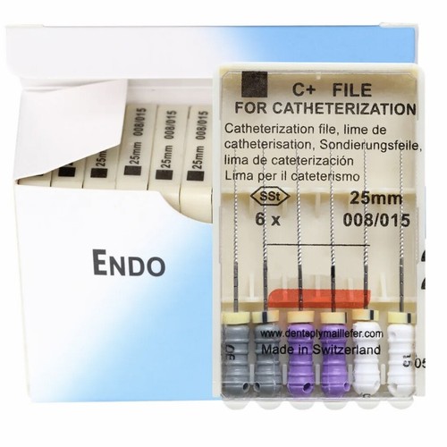 12 Packs C+FILE 008/010/015 Dental Endo Root Canal Catheterization for ...