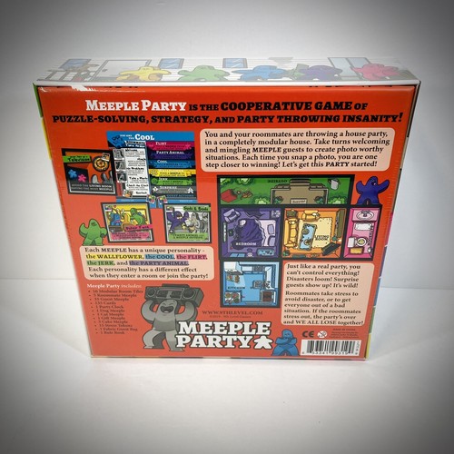 MEEPLE PARTY BOARD GAME English strategy Co-op 9th Level 2019 Oop NEW ...