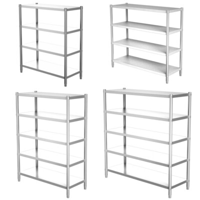 Stainless Steel Kitchen Shelf Work Table Unit Rack Commercial Storage ...