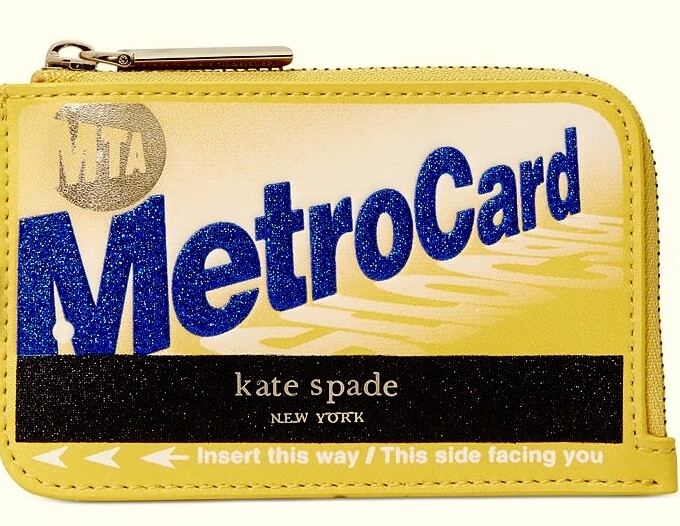 NWT Kate Spade Capsule Collection ON A ROLL METRO CARD Zip Card Wallet ...