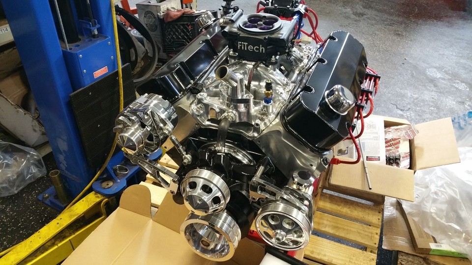 BBC 454/ 496 STROKER EFI CHEVY TURN KEY ENGINE ALUM HEADS 639+HP ...