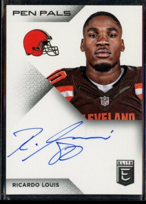 2016 Panini Donruss Elite Ricardo Louis Pen Pals ON CARD Auto RC Rookie ...