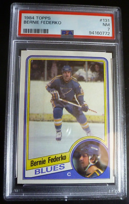 1984 Topps Hockey Bernie Federko #131 PSA 7.0 NM, St. Louis Blues | eBay