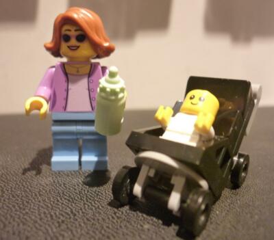 LEGO City Town Park Mom And Baby Minifigure Brand New | eBay