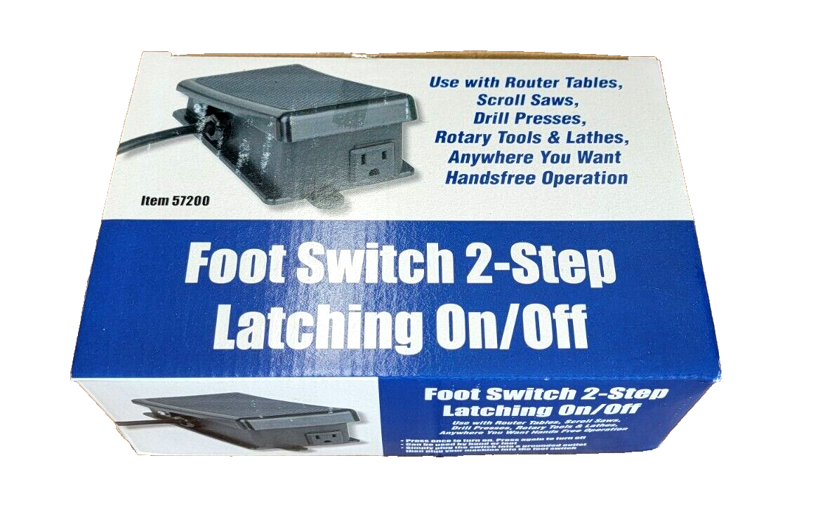 Electric Foot Switch 2-Step Latching On/off. Power Maintained. #57200 ...