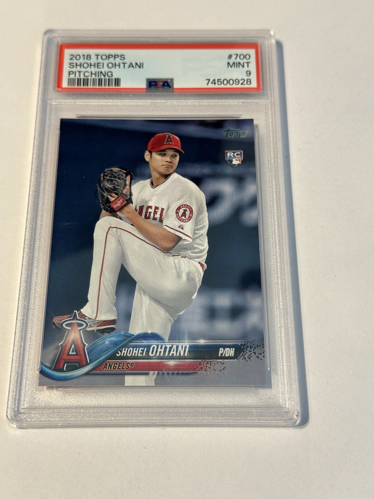 2018 Topps #700 Shohei Ohtani Pitching Angels RC Rookie PSA 9 MINT | eBay