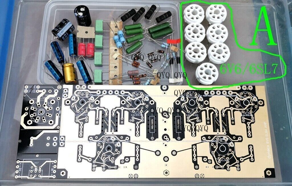 HiFi 6V6 6SL7 Vacuum Tube Amplifier Board Kit / PCB Stereo Amp Board ...