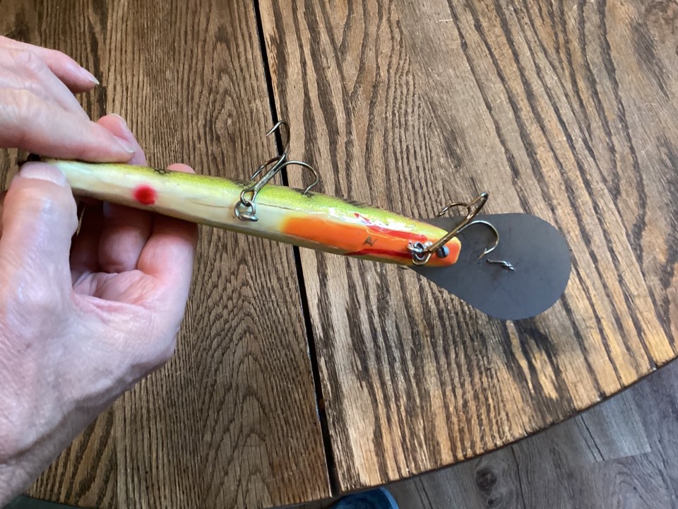 Handmade Signed Muskie Musky Lure Hand Painted Gills Metal Lip Exc | eBay