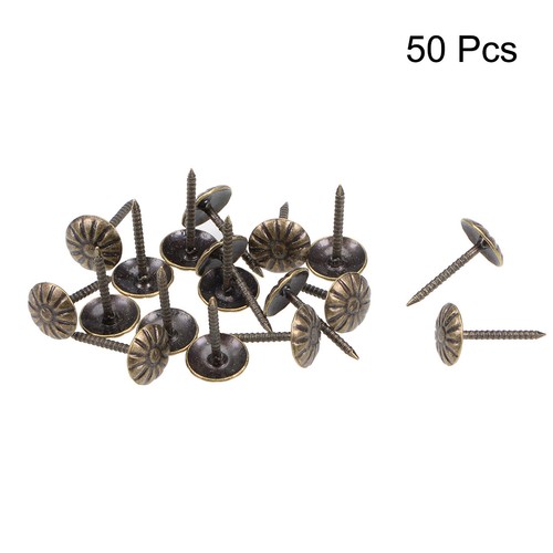 Upholstery Nails Tacks 11mm Head Dia Round Thumb Push Pin Bronze Tone ...