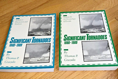 SIGNIFICANT TORNADOES 1880-1989 Thomas P. Grazulis Volume I & II | eBay