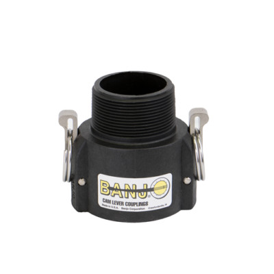 BANJO 2" Female Coupler x 2" Male Thread Poly Cam Lever Coupling 200B ...