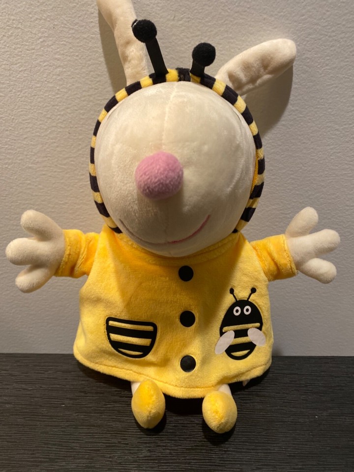 RARE Peppa Pig Rebecca Rabbit in Bee Costume Plush 12 inches | eBay