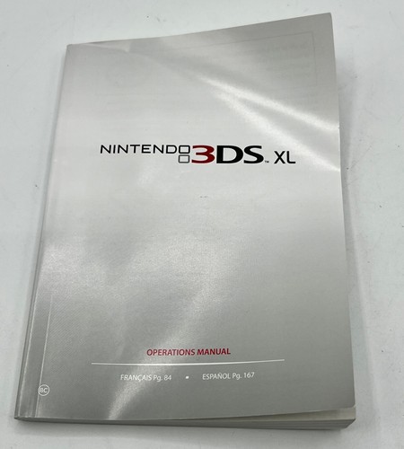 Nintendo 3DS XL Operations Owners Manual Instructions Booklet Only | eBay