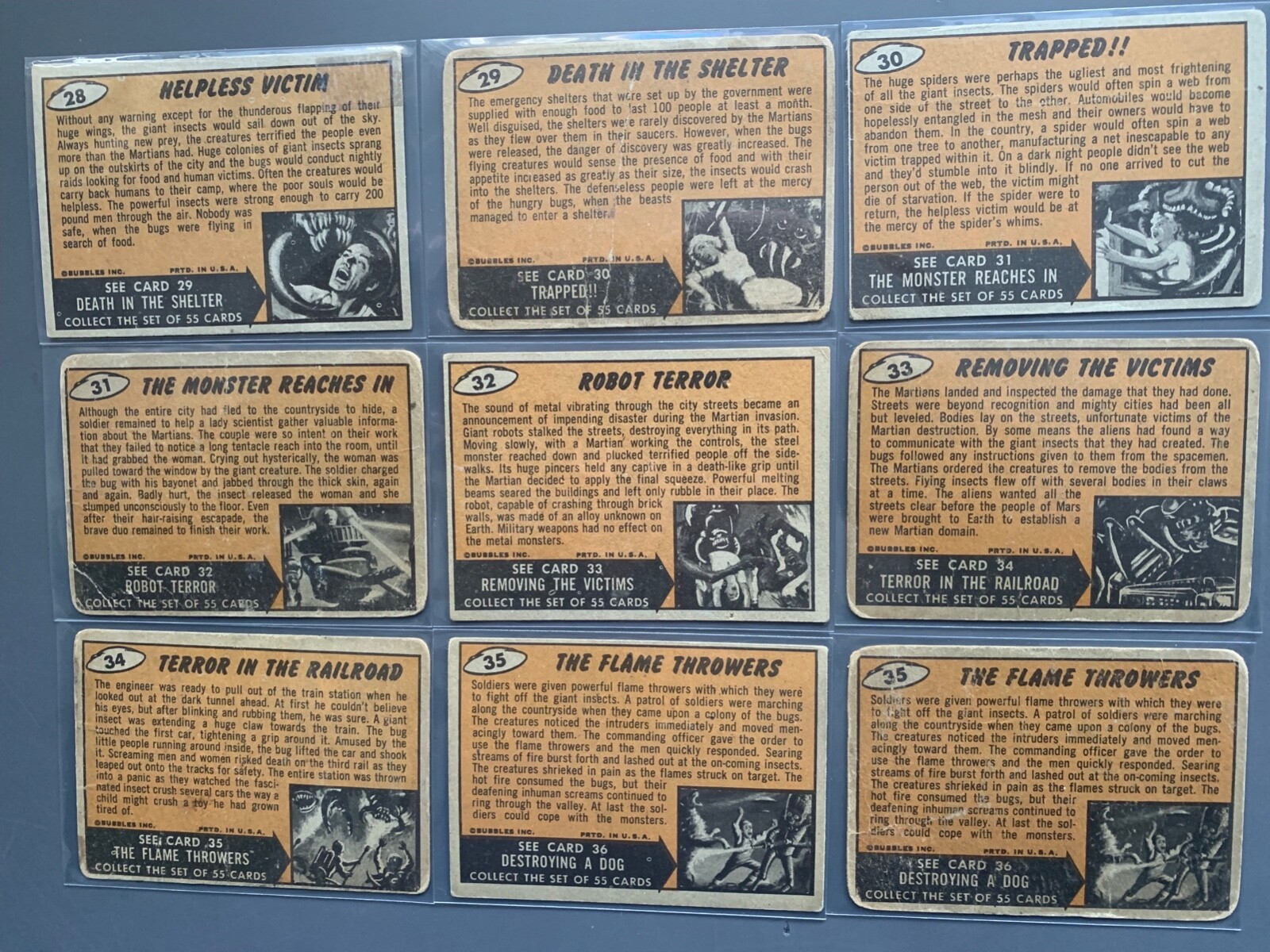 1962 Mars Attacks Complete Original Set | eBay