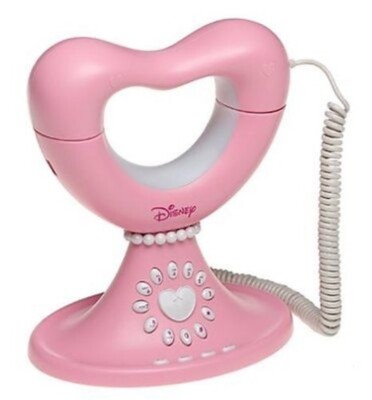 Disney Princess Corded Phone Home Telephone Girls Heart Pink Girl's ...
