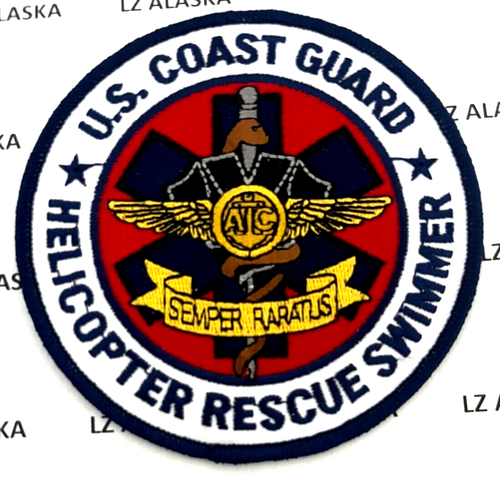 U.S. COAST GUARD HELICOPTER RESCUE SWIMMER PATCH (CG2) SEMPER PARATUS ...