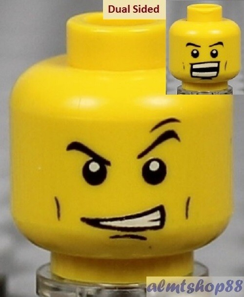 LEGO - MALE Minifigure Heads - PICK YOUR STYLE - Yellow Flesh Faces ...