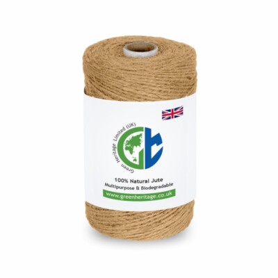 10m-1000M Metre Natural Brown Shabby Rustic Twine String Shank Craft ...