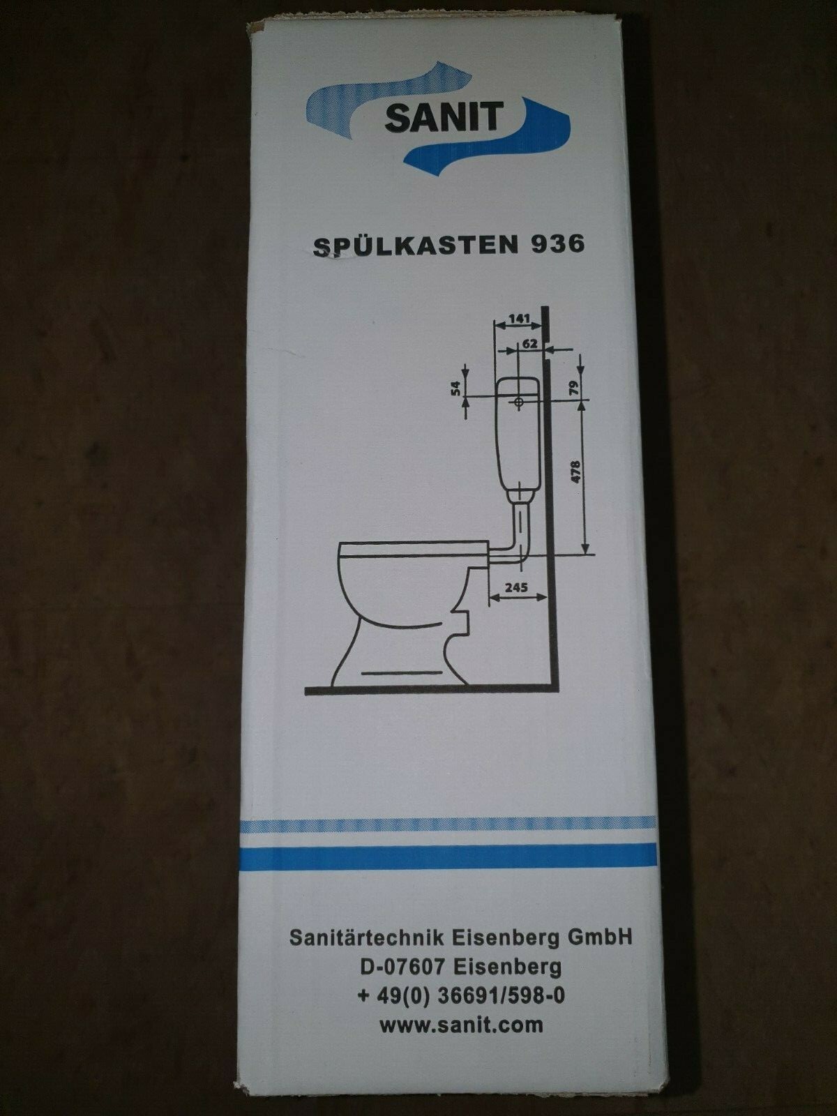 Sanit Toilet Cistern 936 (6-Liter Version) with Start Stopp-Technik ...