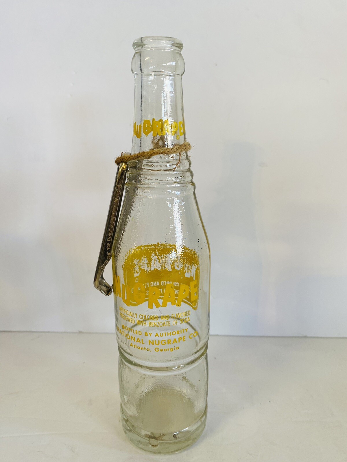 Vintage NuGrape Soda Bottle Opener And NuGrape Grape Soda Bottle 10 Fl ...