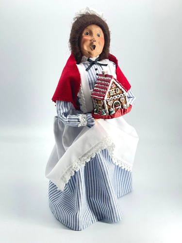 Byers Choice Lady Woman Caroler Baker Gingerbread House 1998 | eBay
