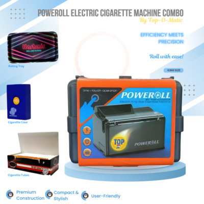 POWEROLL By Top-O-Matic Electric King Size Cigarette Machine Combo | eBay