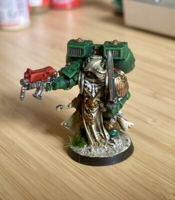 Warhammer 40k Dark Angels Librarian Turmiel Painted - Oop Plastic ...