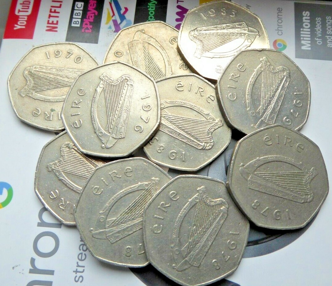 50p Ireland Eire 50p Fifty Pence Irish Coin Choice of Year 1970/1983 ...