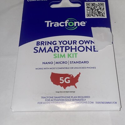 B Tracfone BYOP Bring Your Own Phone Sim Card 3/1 Kit CDMA Cell Phone ...