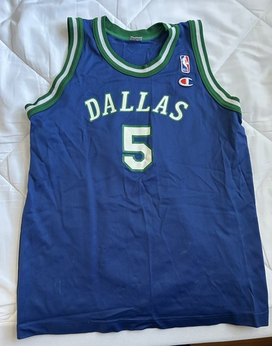Jason Kidd Dallas Mavericks Vintage Champion Jersey Youth Large L 14-16 ...