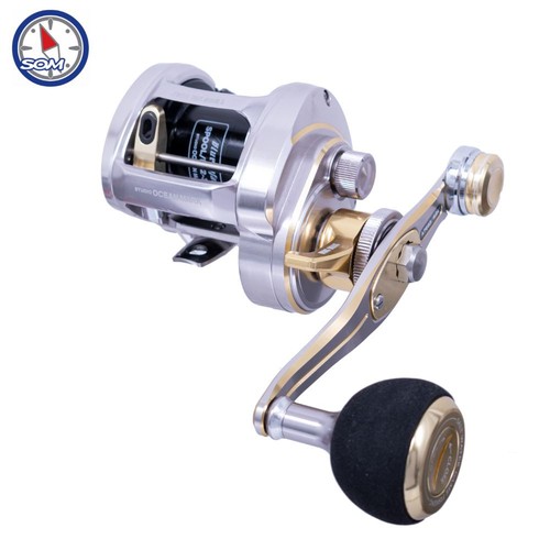 STUDIO OCEAN MARK Baitcasting Light Jigging Lefthanded Wind Drag Reel ...