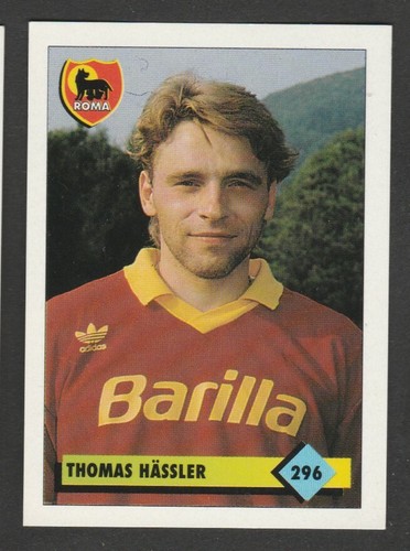 FIGURINA CALCIATORI ALBUM MERLIN 93 1992-93 ROMA N.296 HASSLER NUOVA | eBay