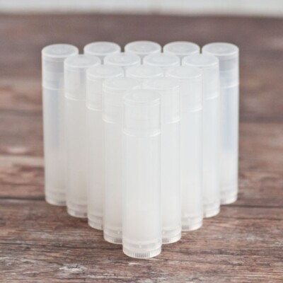 Empty Clear Lip Balm Containers Round Tubes, BPA Free, USA Made, 100% ...
