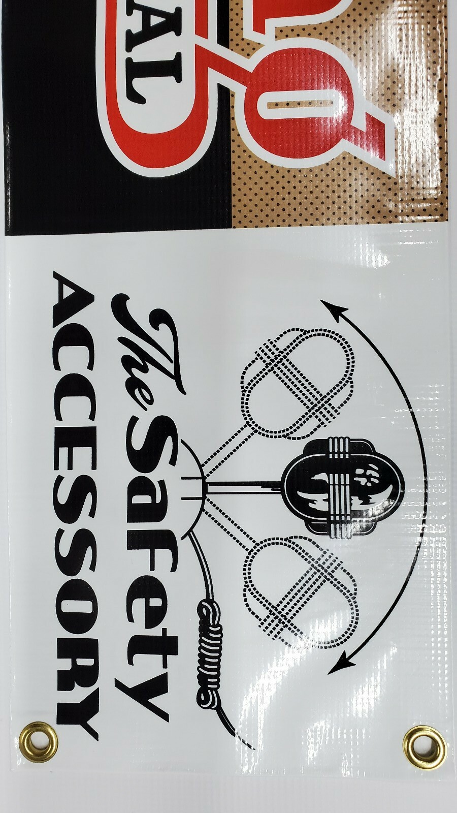 Vintage Wig-Wag Safety Signal logo vinyl banner Brand New! 8"x30" w ...