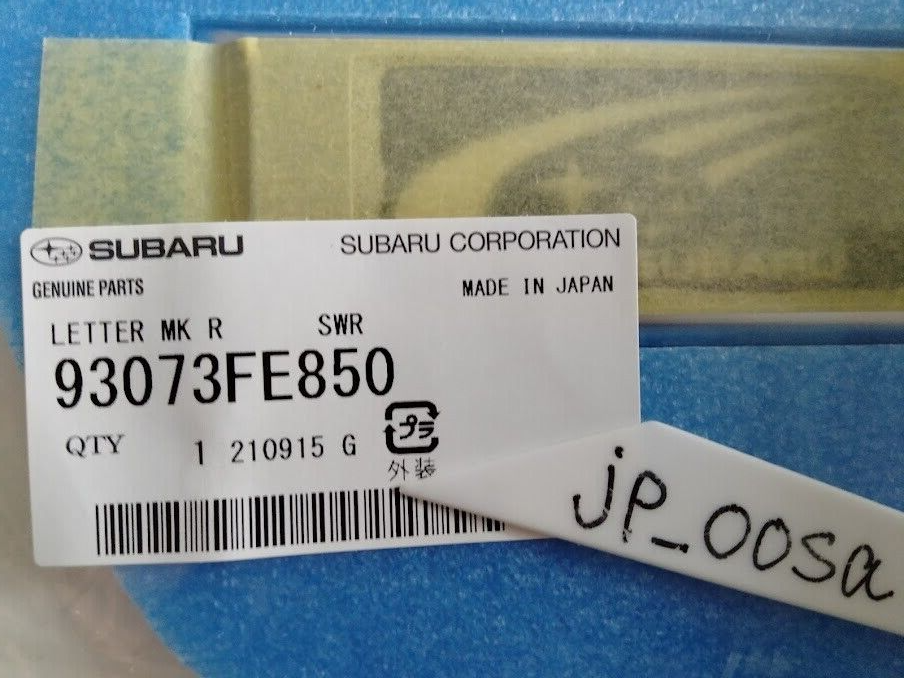 Subaru IMPREZA WRX STI Genuine Rear Emblem Badge Carbon SWRT 93073FE850 ...